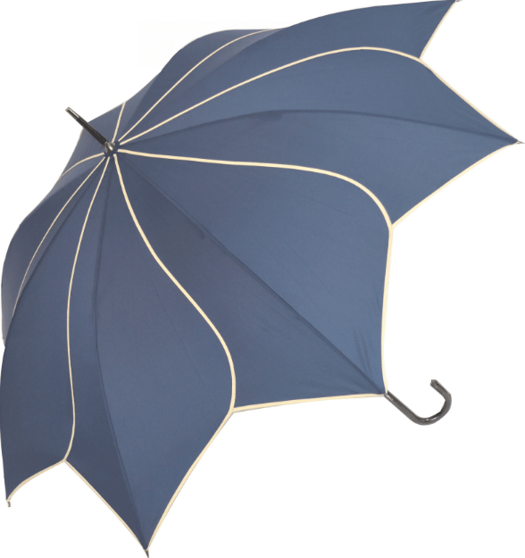 Navy Petal Swirl Umbrella - Umbrellas & more at Umbrella Heaven