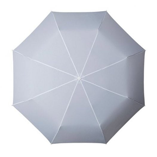 White Travel Umbrella - a White Automatic Compact Folding Umbrella