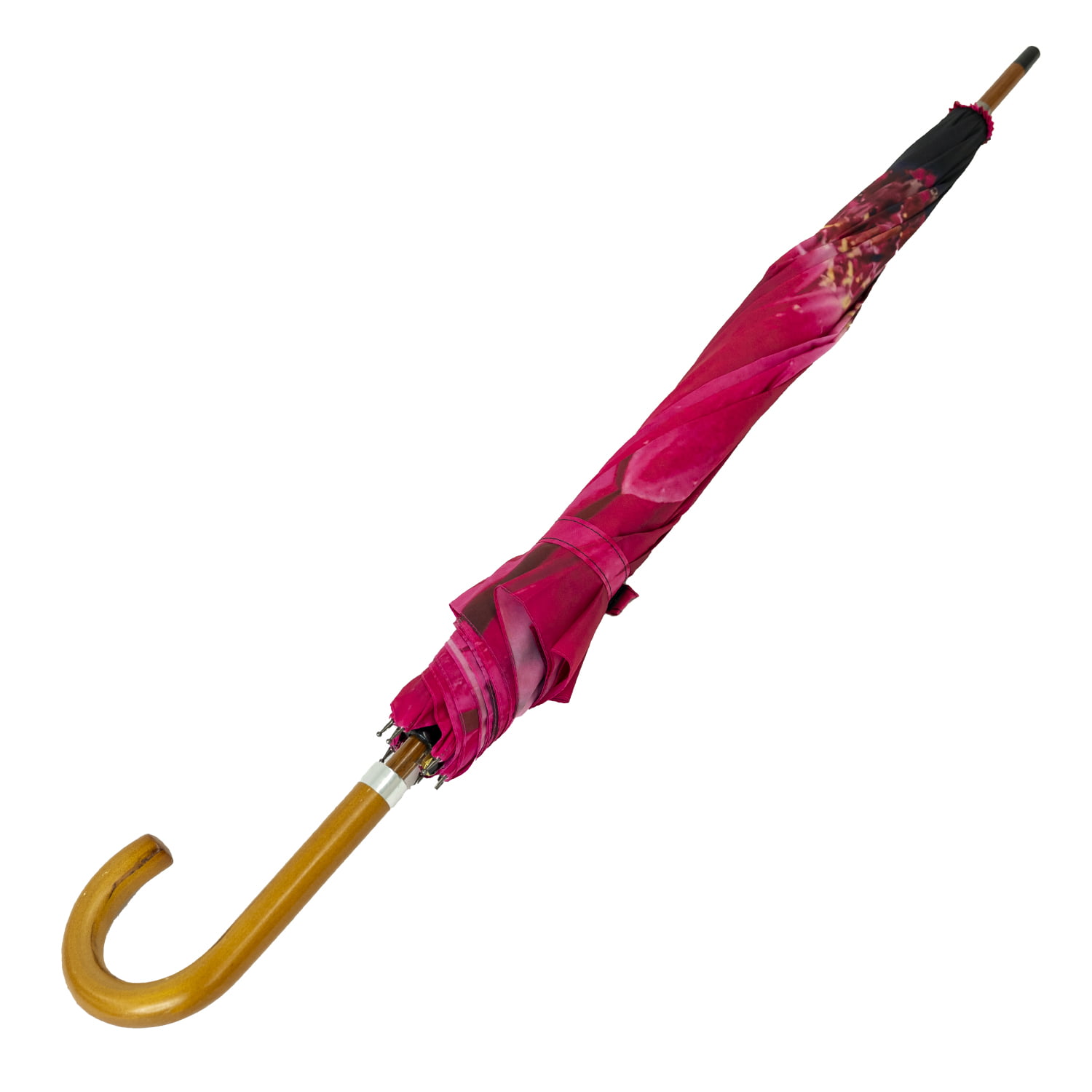 Pink Flower Umbrella - Double Canopy / Auto Open - Umbrella Heaven