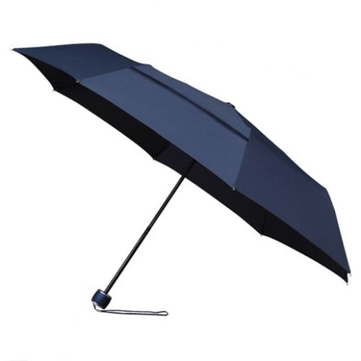 Blue Compact Umbrella ECO - Vented Eco Friendly Umbrella