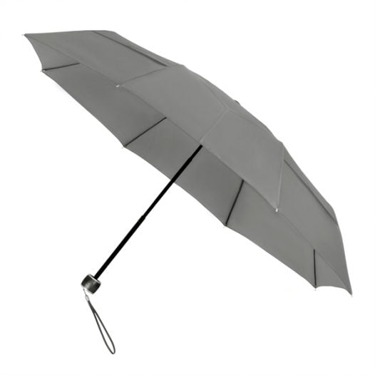 Compact Grey Umbrella ECO - Vented Eco Friendly Umbrella