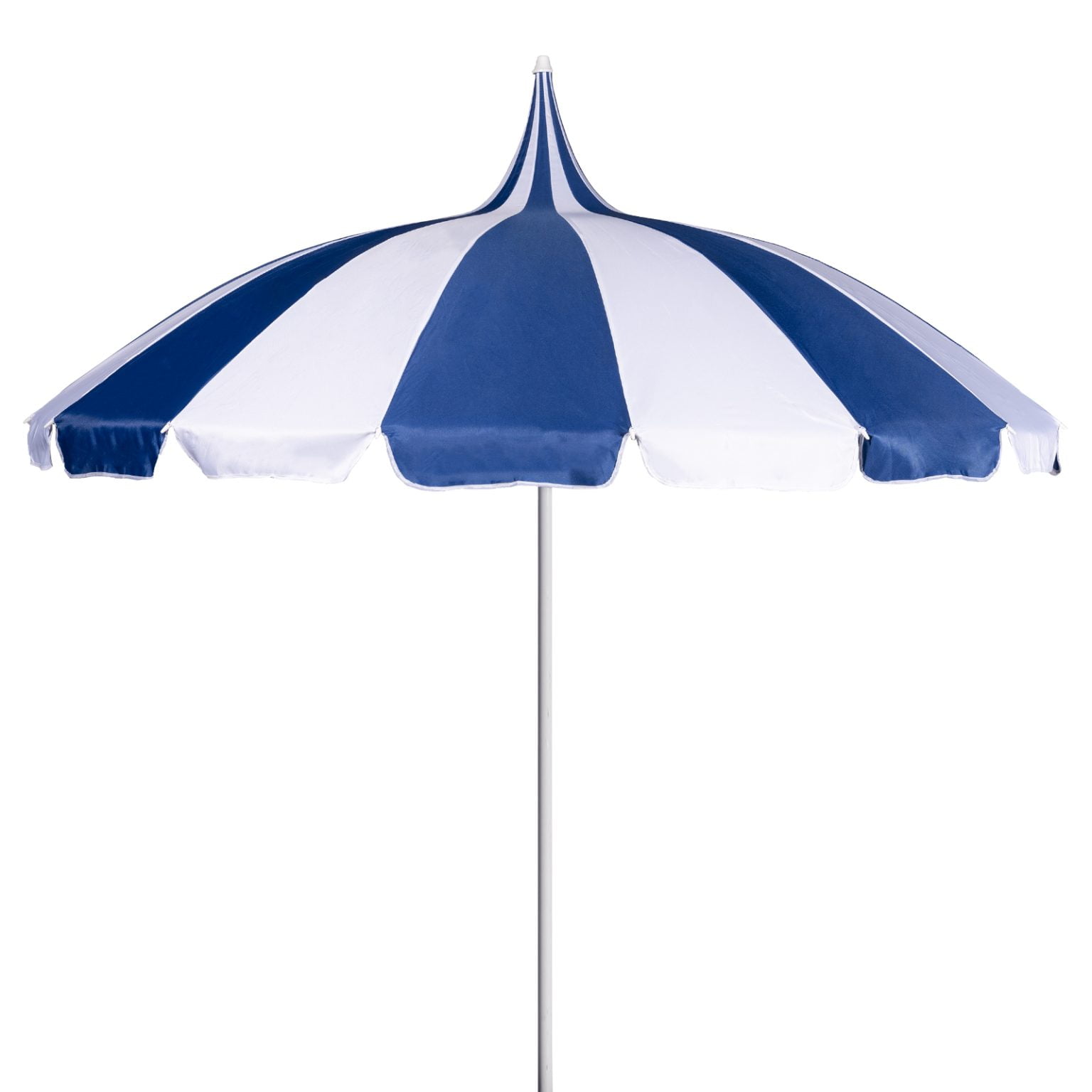 Navy and Cream Pagoda Garden Parasol from Umbrella Heaven!