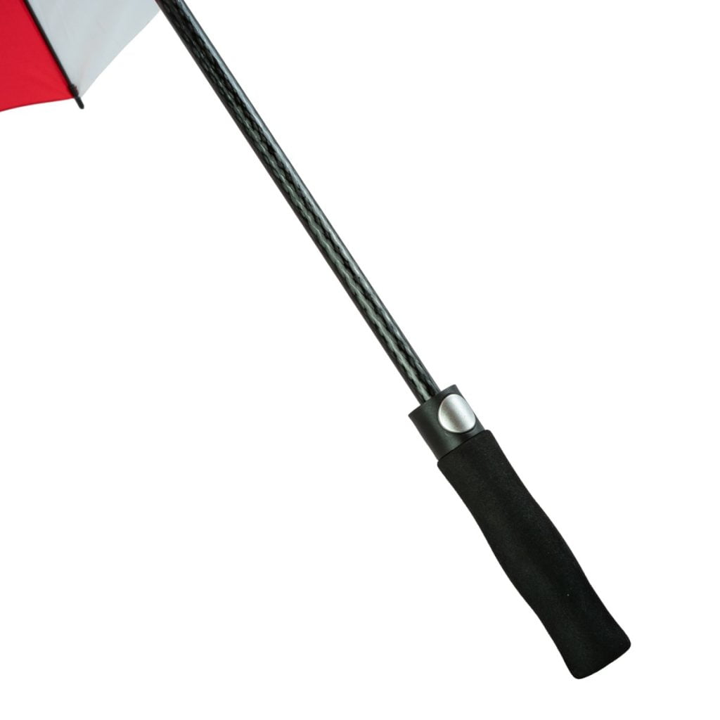 Red & White Golf Umbrella - Vented, Windproof & Auto-Open!