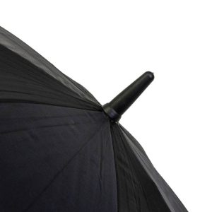 Fan Umbrella - Black UV Parasol with Built In Fan. Portable Cooling!