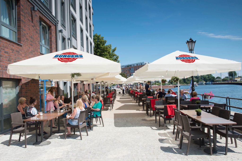 4m x 4m Classic Commercial Parasol - Customisable!